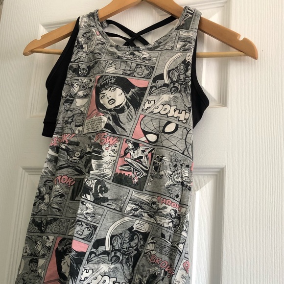 GAP | Shirts & Tops | Marvel Spiderman Workout Tank With Sports Bra ...